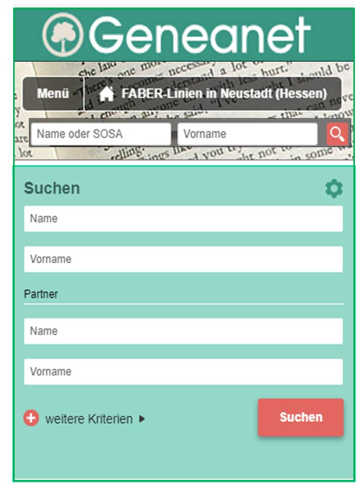 Genealogie - Familienforschung in Neustadt (Hessen)